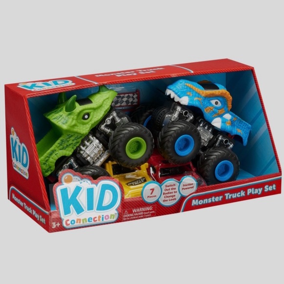 Kid Connection | Toys | Kid Connection Monster Truck Play Set 7 Pieces ...